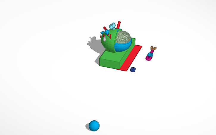 3D design Virus - Tinkercad