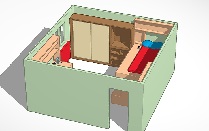 3D design Small Room Design - Tinkercad