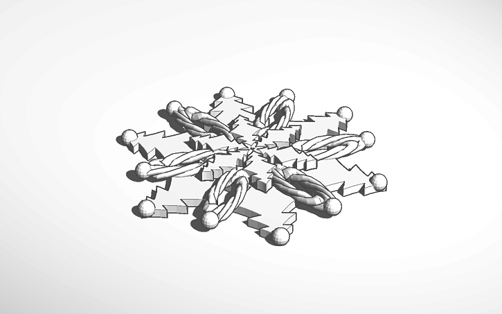 3D design Snowflake - Tinkercad