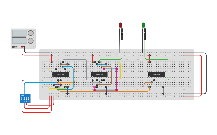 Circuit design Full Adder Using Universal Gate | Tinkercad