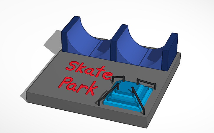 3D design Skate park - Tinkercad