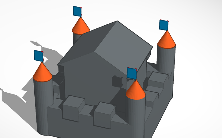 3D design castle - Tinkercad