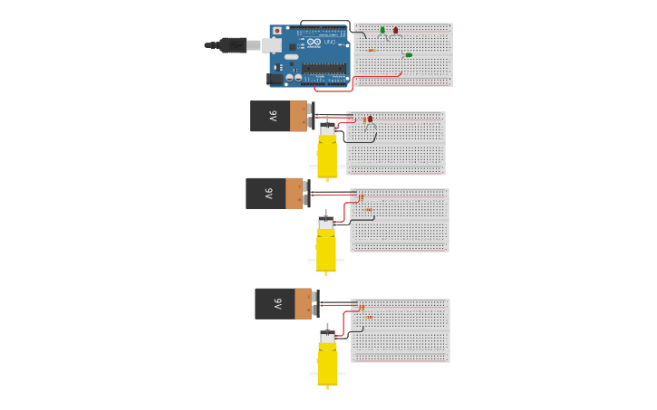 Circuit design Series Circuit - Tinkercad