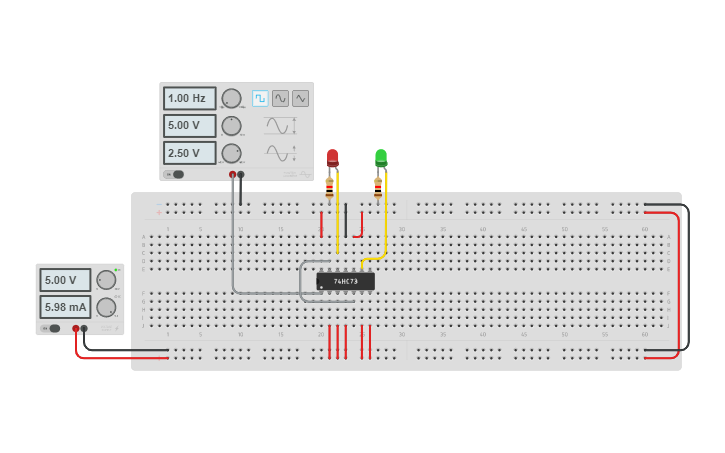Circuit Design 2 Bit Asynchronous Down Counter Tinkercad