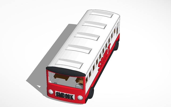 3D design SMRT Bus Desk Tidy Christopher 2E4 - Tinkercad