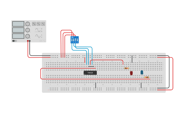 Circuit design 4-to-2 Encoder circuit 201-15-3220 - Tinkercad