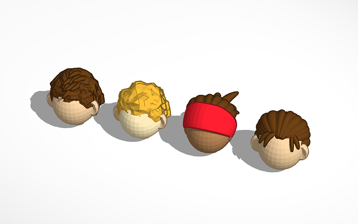 3D design hair - Tinkercad