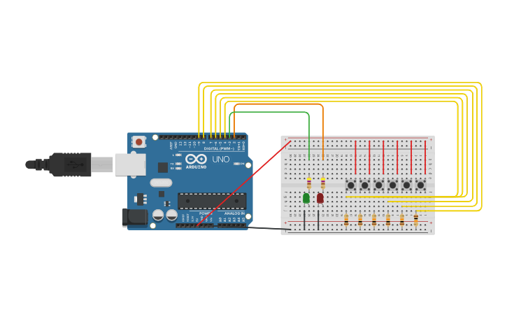 Circuit design STATE MACHINE - Tinkercad