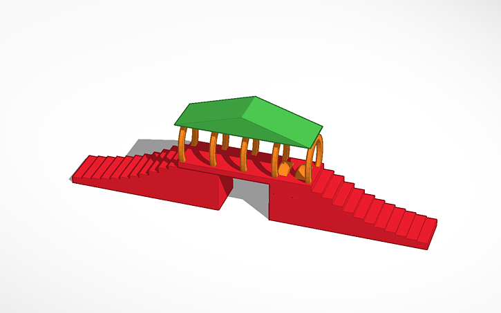 3D design chinese architecture - Tinkercad