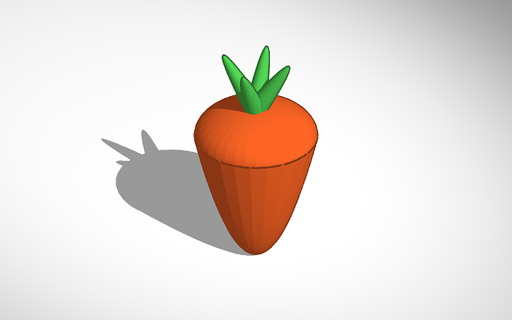 3D design Carrot - Tinkercad