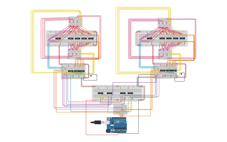 Circuit design ALU - Tinkercad