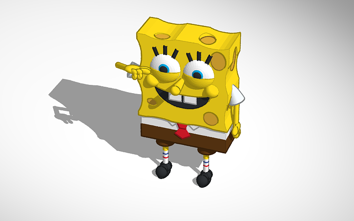 3D design spongebob | Tinkercad