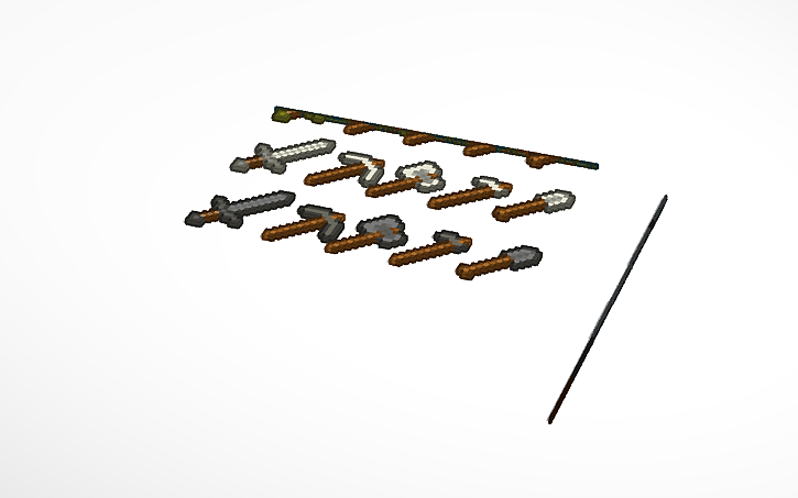 3D design armor and tools - Tinkercad