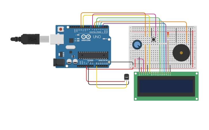 Circuit Design Temp Monitor Tinkercad