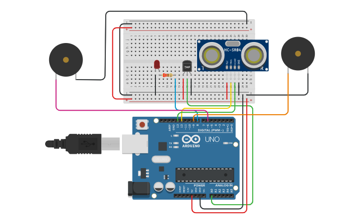 Circuit design Intrusion Detection Systems - Tinkercad