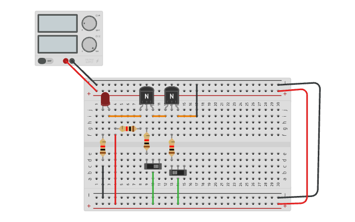 Circuit design TTL NAND Gate - Tinkercad