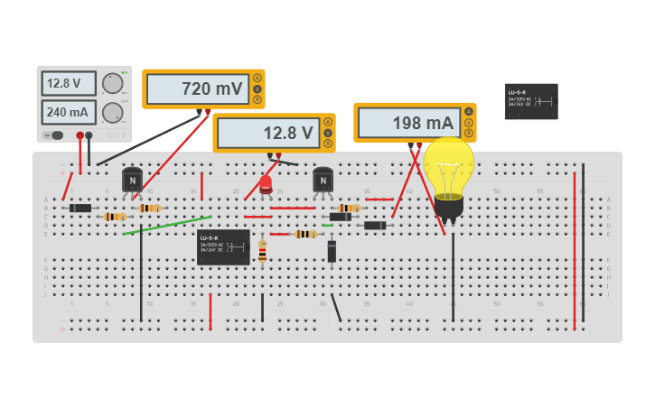 Circuit design DC to DC Battery Charger with Current Limiter | Tinkercad