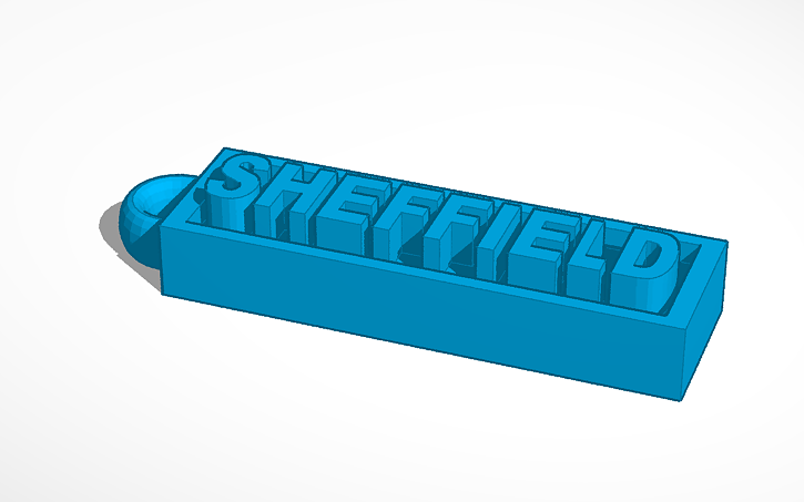 3D design key tag | Tinkercad