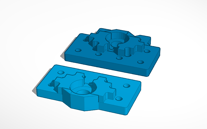 3D design c-beam bearing caps (8mm screw) - Tinkercad