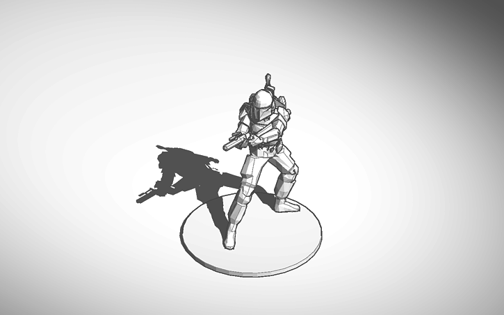 3D design Boba Fett - Tinkercad