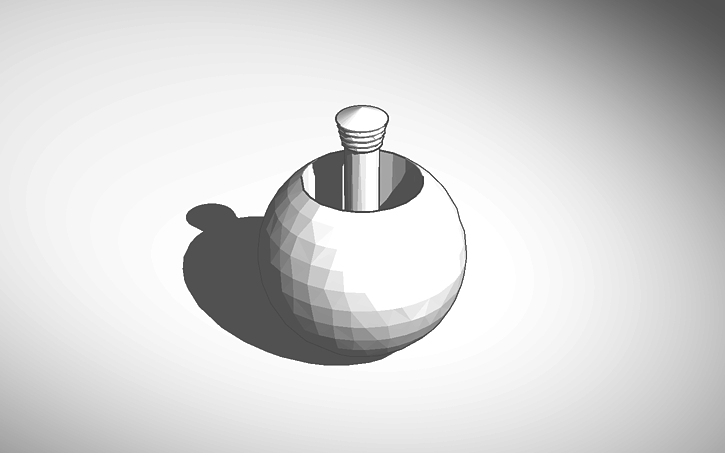 3D design Tippe Top (Explanation in Comments) - Tinkercad