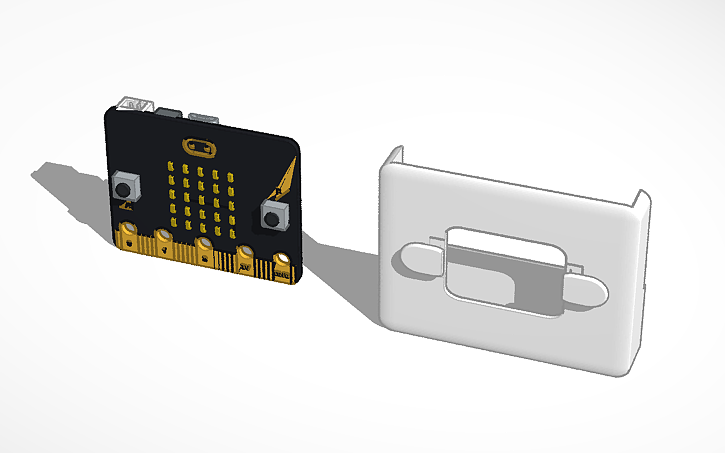 3D design Boitier Microbit - Tinkercad
