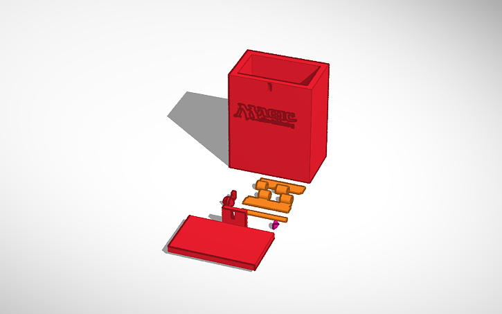 3D design Magic The Gathering Deck Box - Tinkercad
