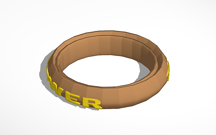 3D design The ring 💍of power from the lord of the ring - Tinkercad