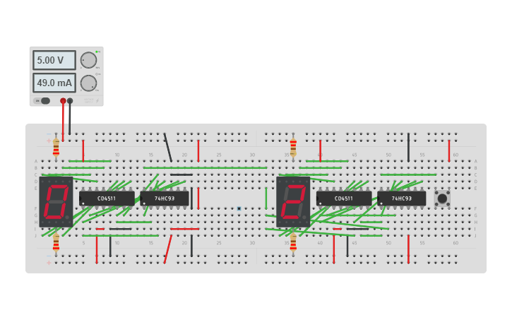Circuit Design Counter 00 To 99 Tinkercad