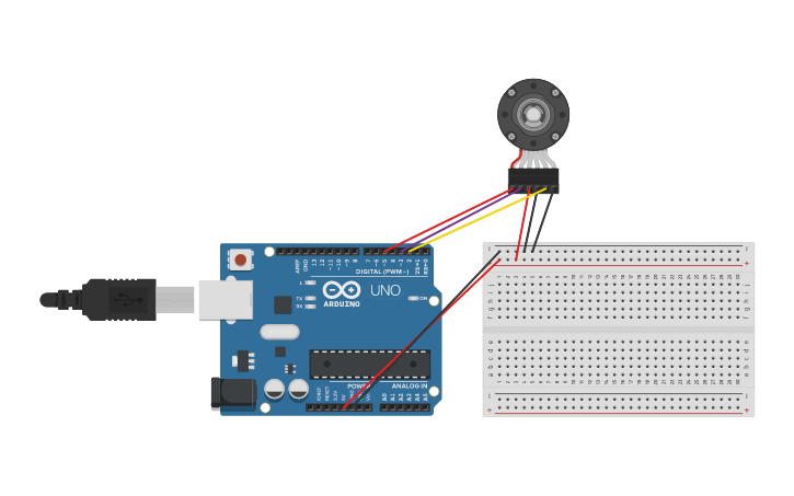 Circuit design encoder - Tinkercad