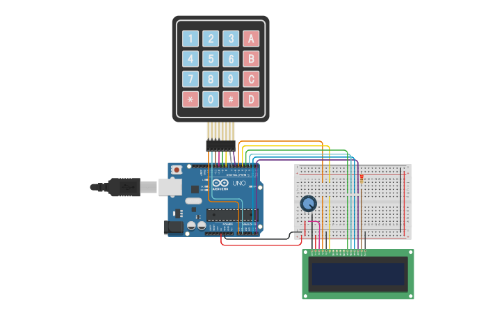 Circuit design Simulasi Penampilan Angka Dan Huruf di LCD | Tinkercad Circuit design Simulasi Penampilan Angka Dan Huruf di LCD | Tinkercad