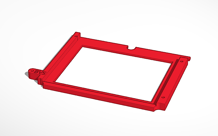 3D design GG BV LCD bracket v2 - Tinkercad