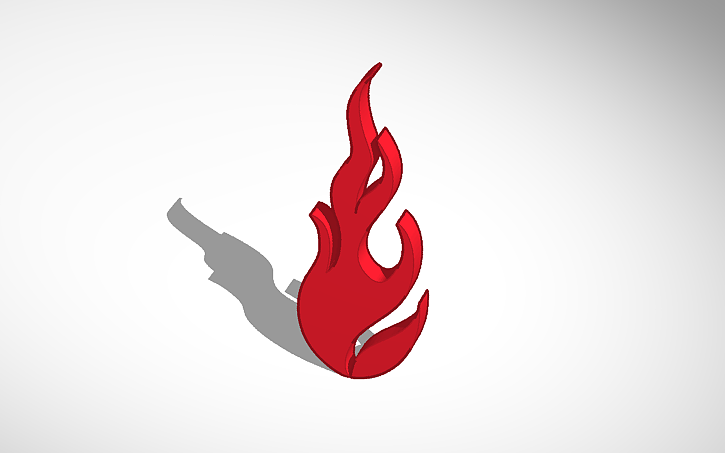 3D design Flame - Tinkercad