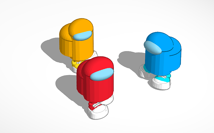 3D design Among Us Drip - Tinkercad