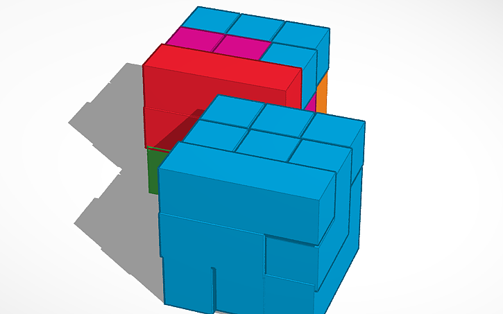 3D design Puzzle Cube Pieces | Tinkercad