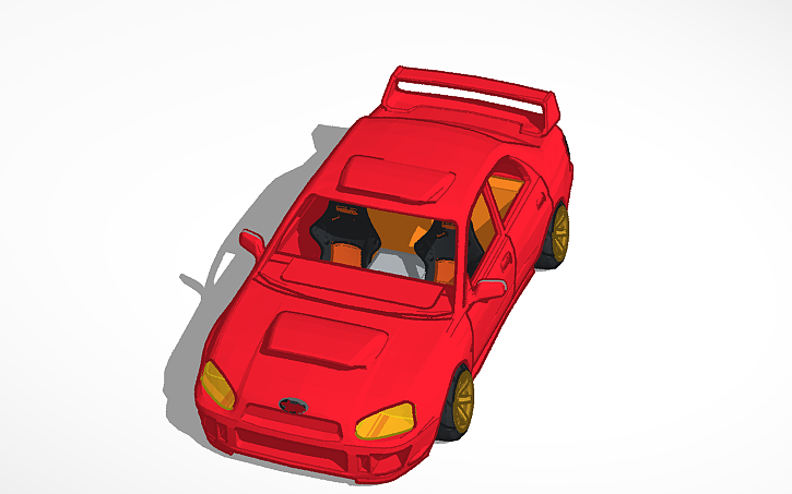 3D design 2004 Subaru Impreza - Tinkercad