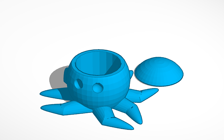 3D design octopus - Tinkercad