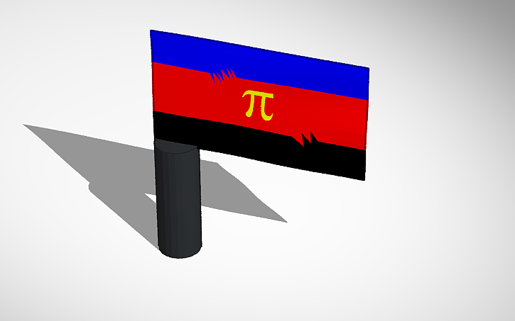 3D design Flag - Tinkercad