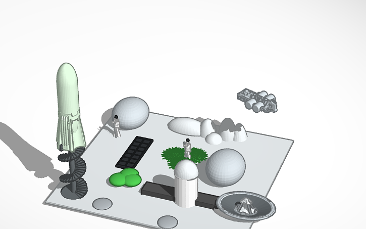 3D design Space station - Tinkercad