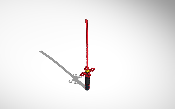 3D design Katana model - Tinkercad