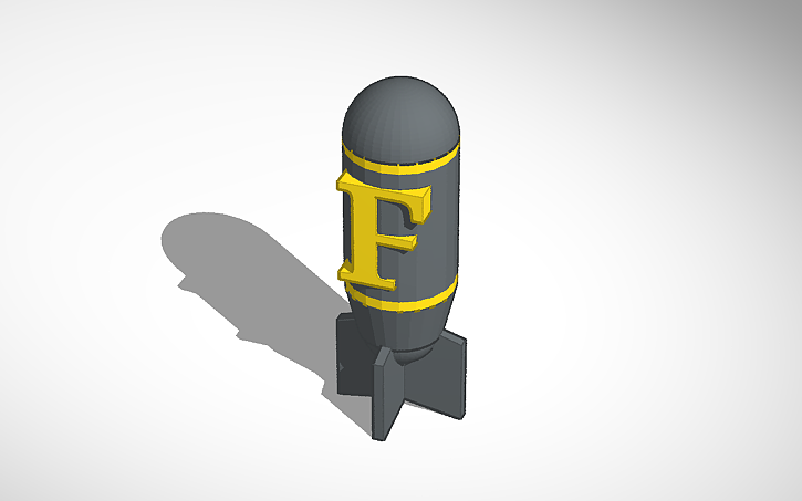 3D design F-bomb | Tinkercad
