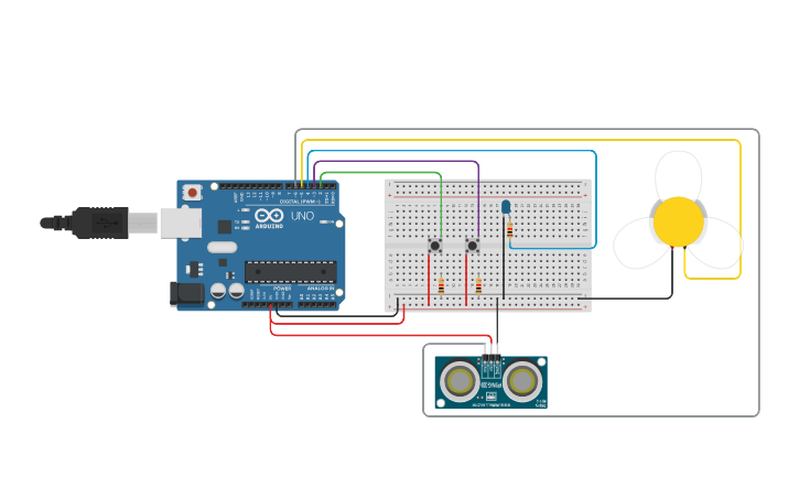 Circuit design Smart home element - Tinkercad