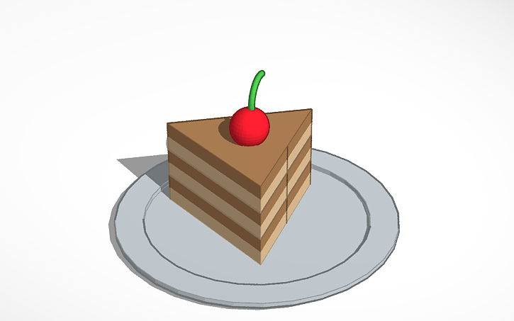 3D design cake slice | Tinkercad
