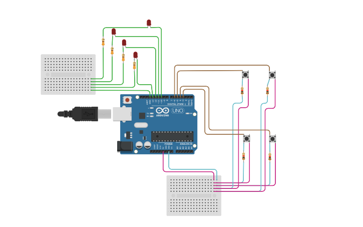 Circuit design Elevator - Tinkercad