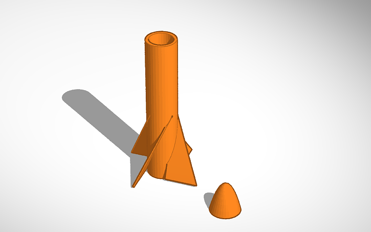 3D design Spinning Rocket - Tinkercad