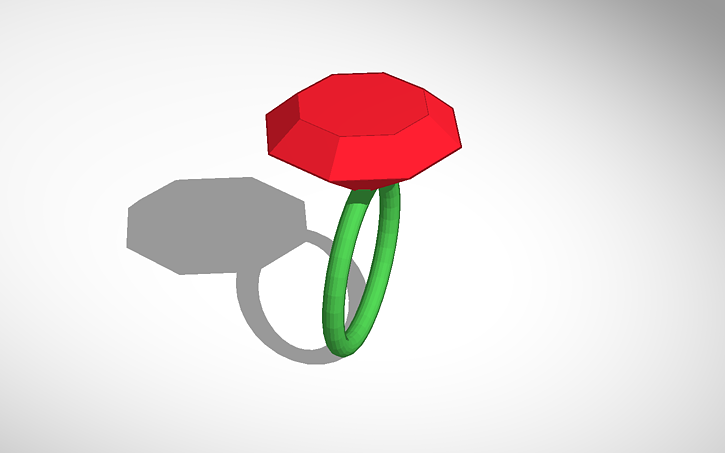 3D design THE RUBY OF FIRE!!!!!!!!! - Tinkercad
