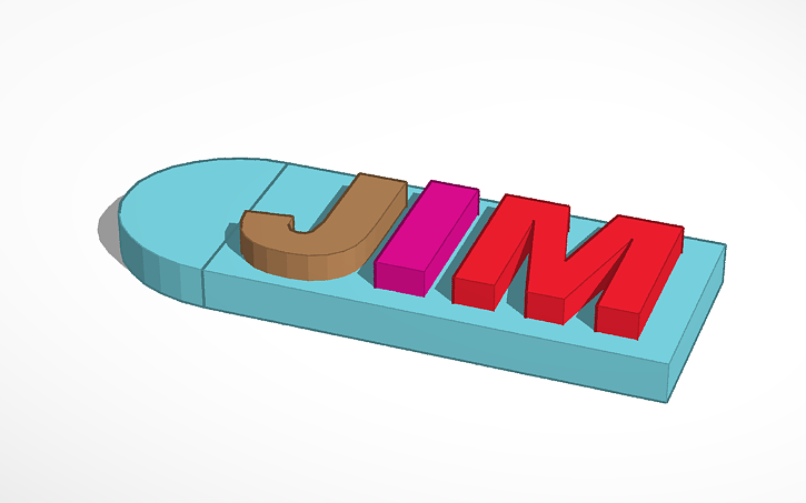 3D design Keyring | Tinkercad