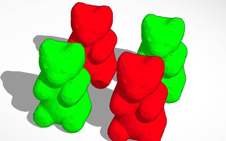 3D design Gummy Bear - Tinkercad