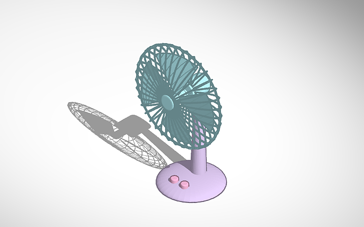 3D design Electric fan 3D - Tinkercad