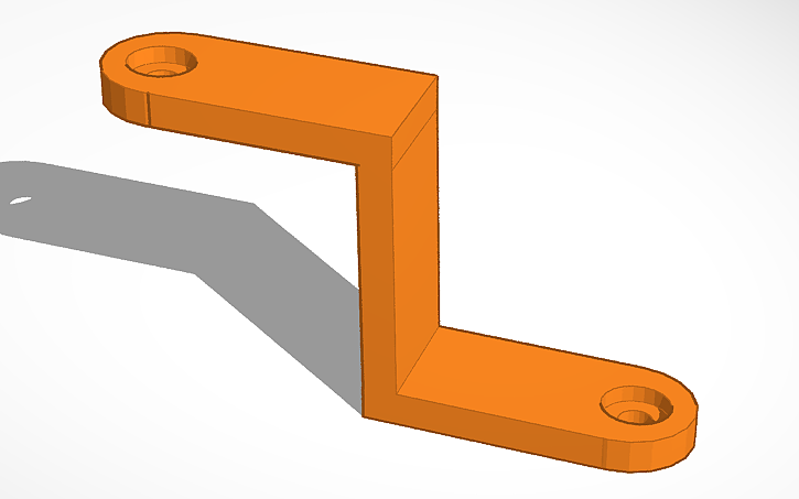 3D design z bracket - Tinkercad